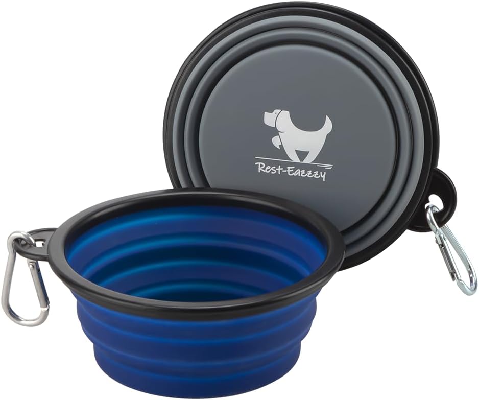 Collapsible Dog Bowls for Travel, 2-Pack Dog Portable Water Bowl for ...