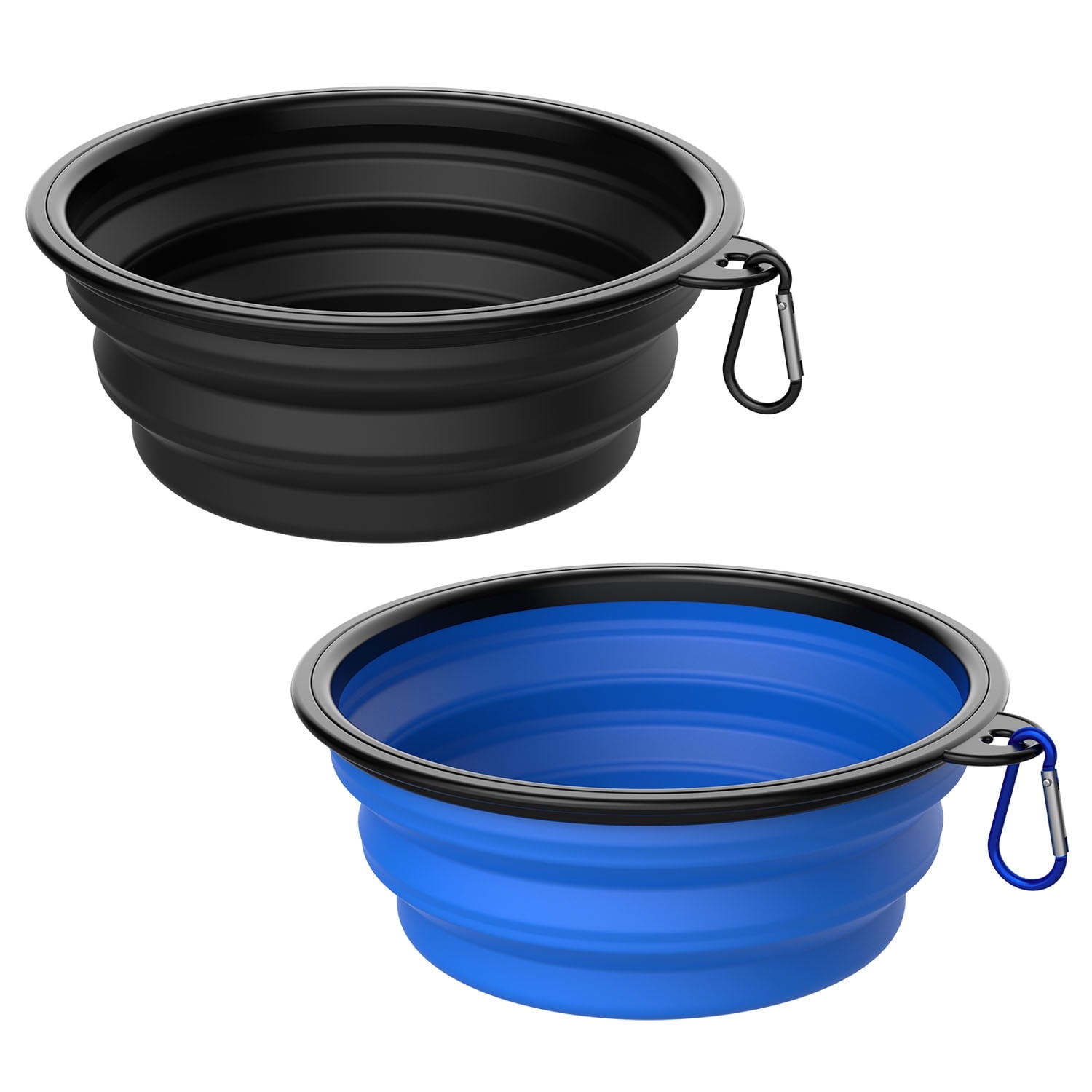 Collapsible Dog Bowls for travel, Tekcoo 2 Pack Portable Dog Water ...