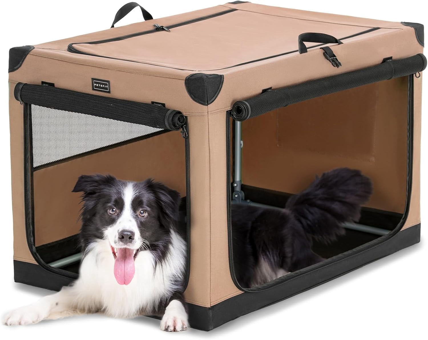 Collapsible Dog Crate, Portable Dog Crate-36 Inch Lightweight, Easy ...