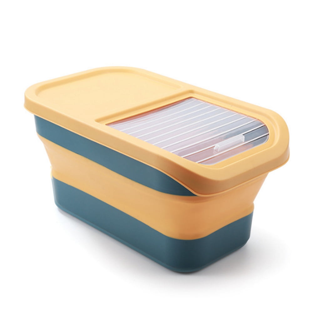 Collapsible Dog Food Storage Container, Folding Pet Food Container with ...