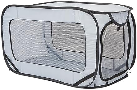 Collapsible Dog Kennel Crate, Pop-Up Travel Crate for Medium Sized Dogs ...