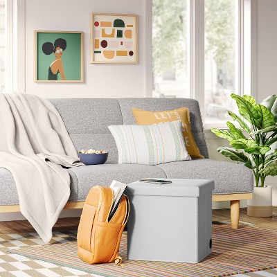 Collapsible Dorm Single Storage Ottoman - Walmart.com