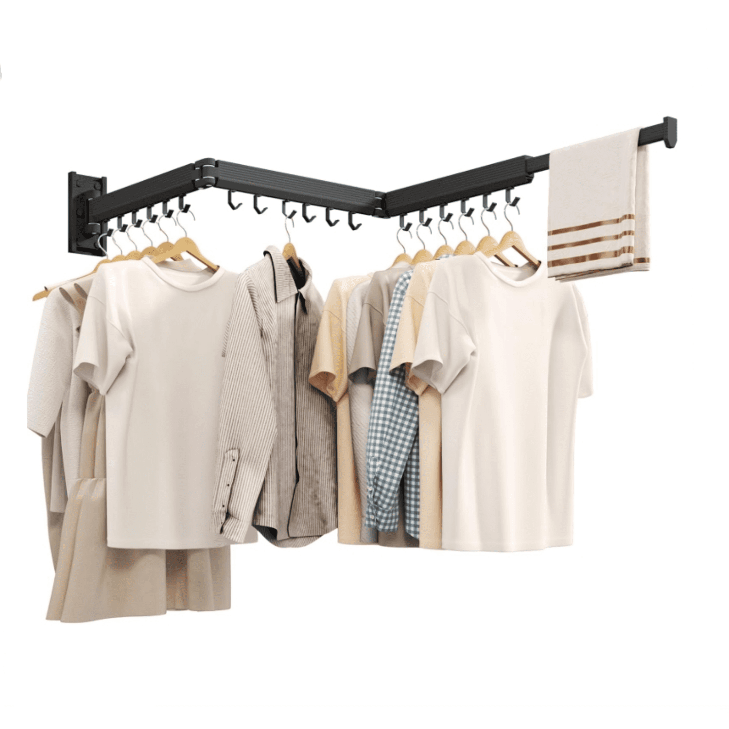 Collapsible Drying Racks for Laundry,Clothes Drying Rack Wall Mounted ...