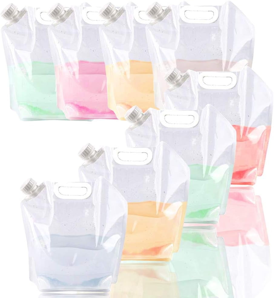 Collapsible Emergency Water Jug Container Bag, Freezable, BPA Free ...