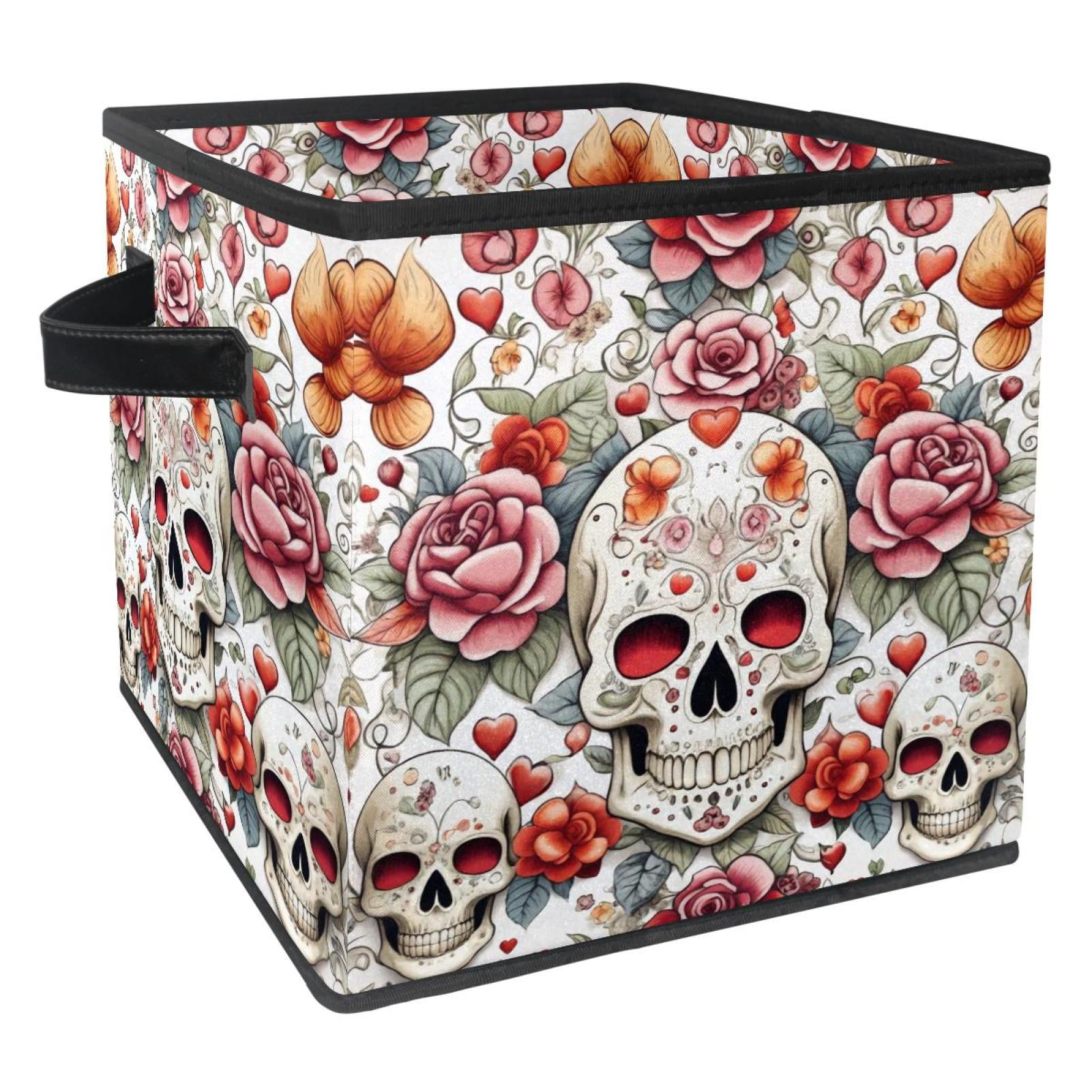 Collapsible Fabric Storage Bins Cube Storage Baskets Shelf Basket with ...