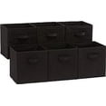 Collapsible Fabric Storage Bins Organizer with Handles, Sturdy ...
