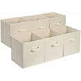 Collapsible Fabric Storage Cube Bins Organizer with Handles, Sturdy ...