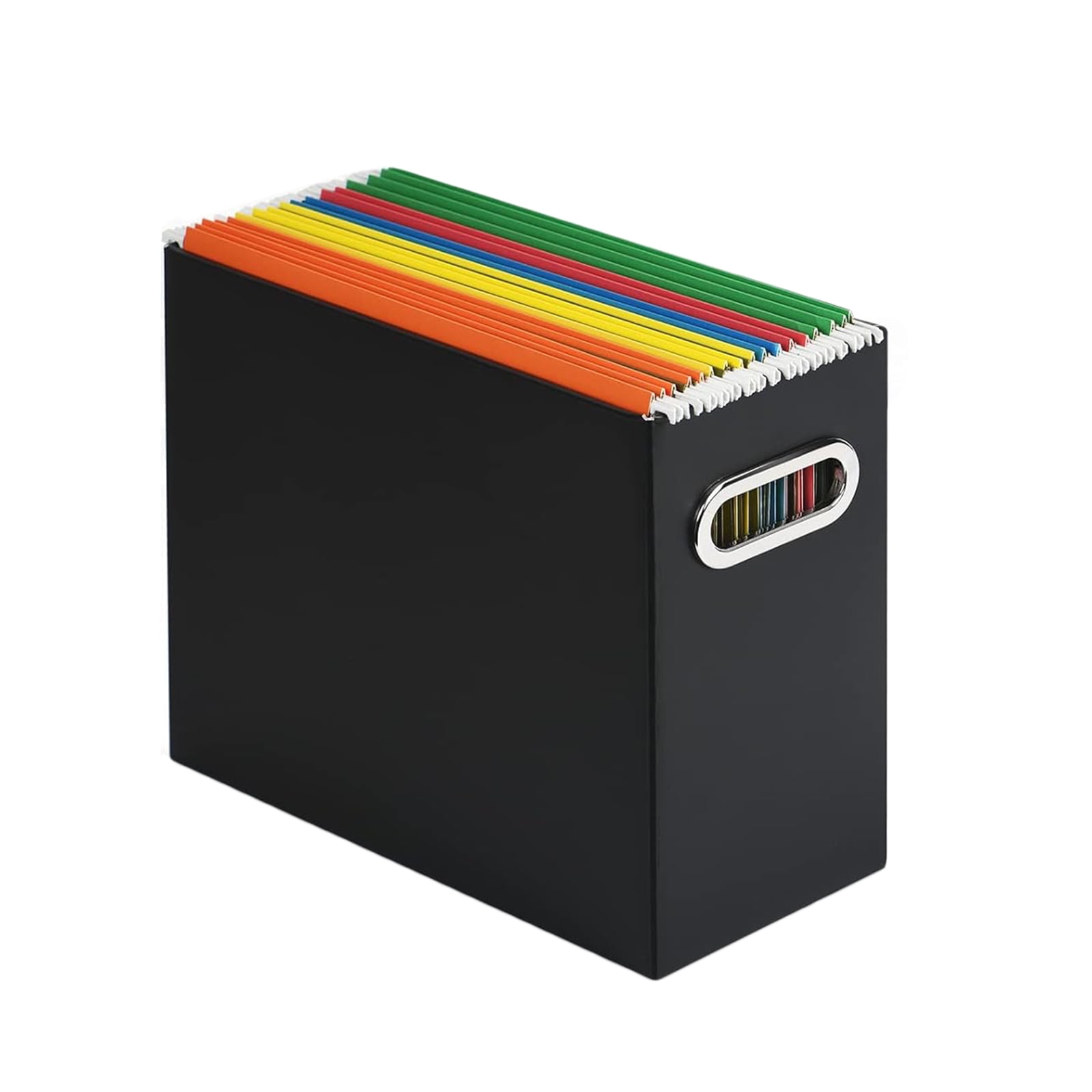 Collapsible File Box with Metal Handle Space Coverless Design Saving ...