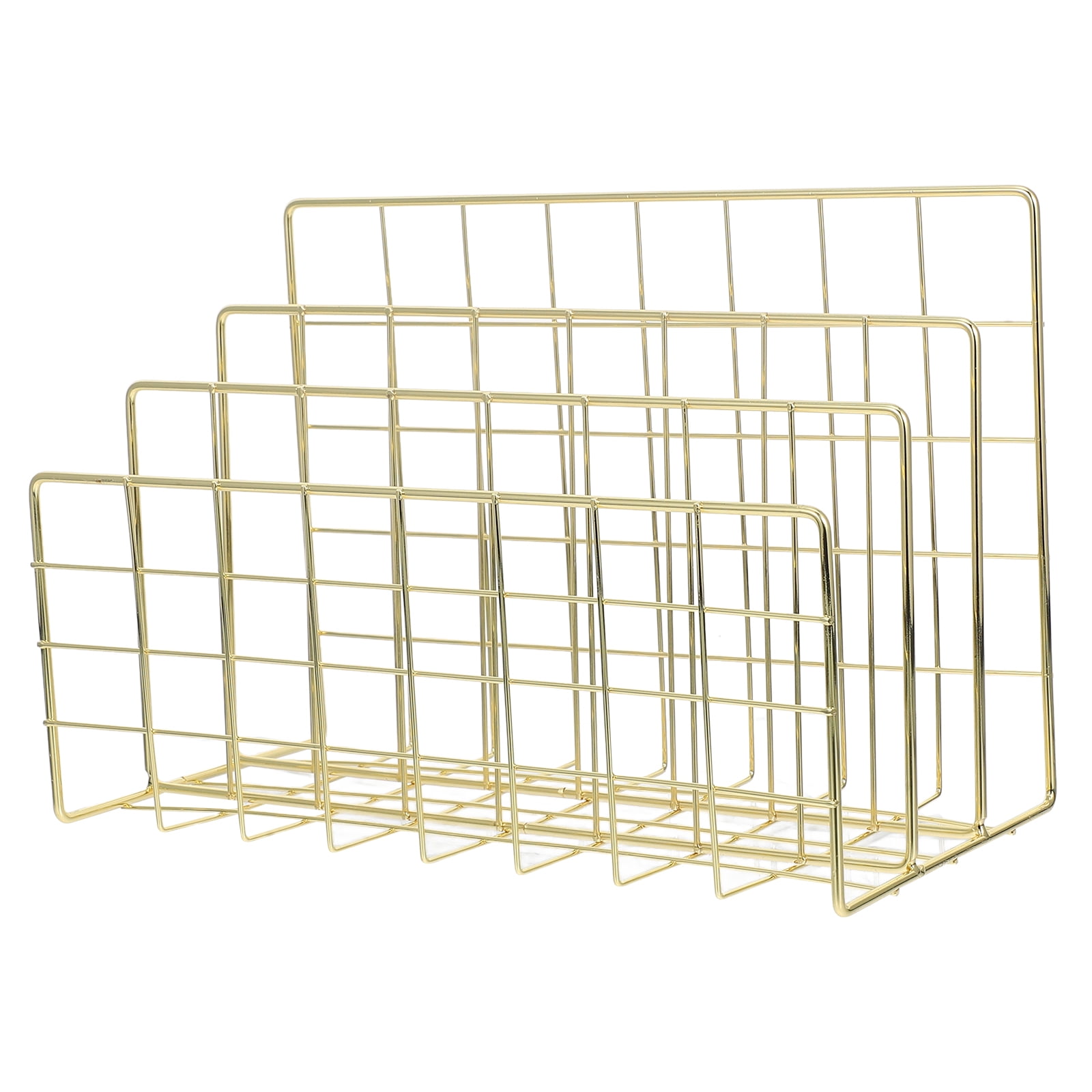 Collapsible File Mail Sorting Rack Office 24.00X15.50X11.50CM Golden ...