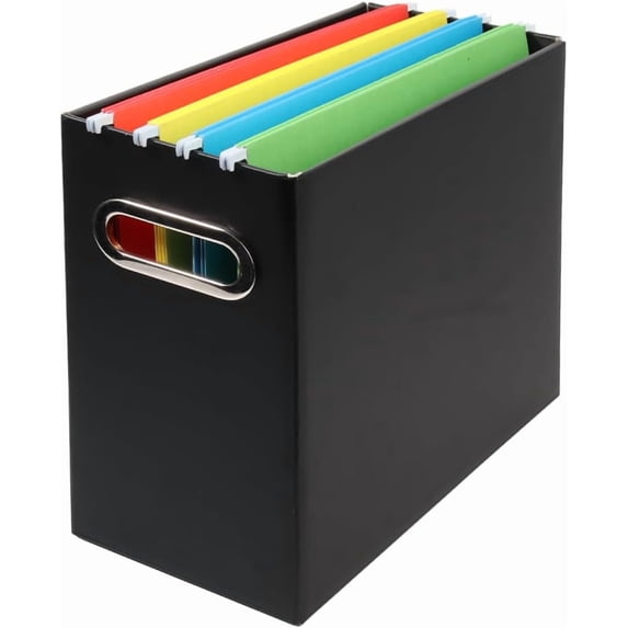 Collapsible File Organizer Box with Handle,12.20x5.11x9.84Inches ...