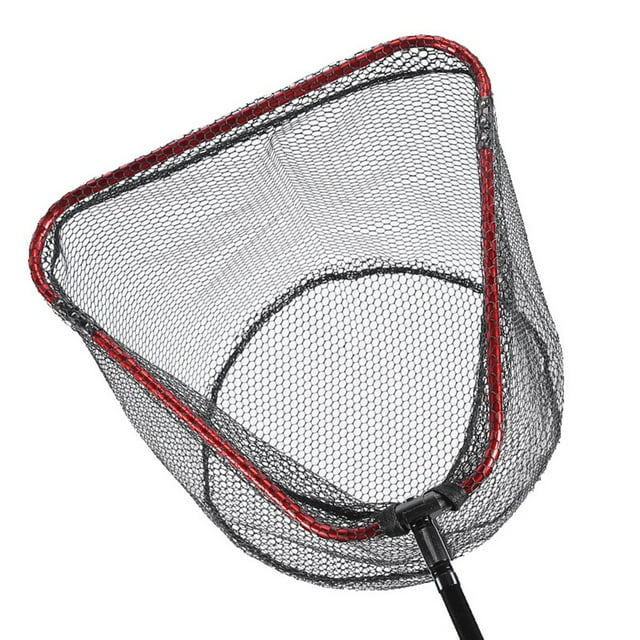 Collapsible Fish Landing Net with 8mm Screw Port for Freshwater and ...