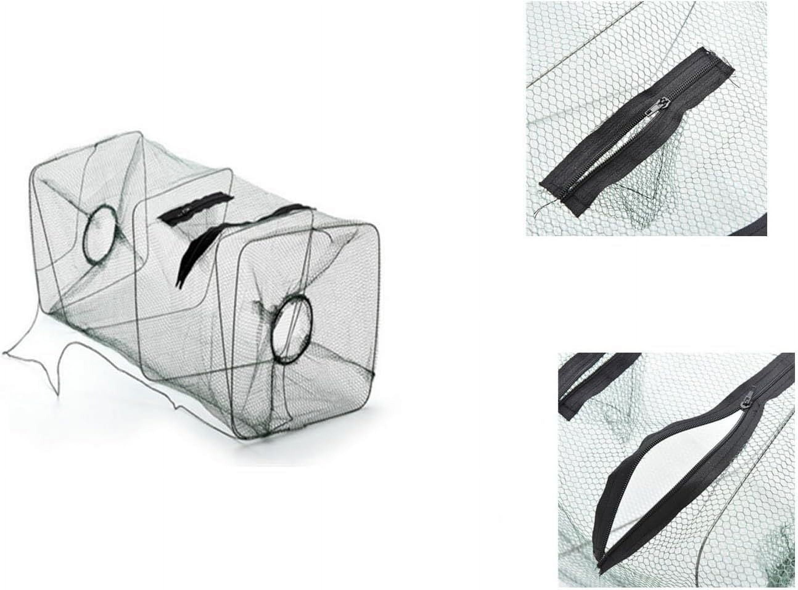 Collapsible Fishing Net Trap - Portable Foldable Minnow & Shrimp Trap ...