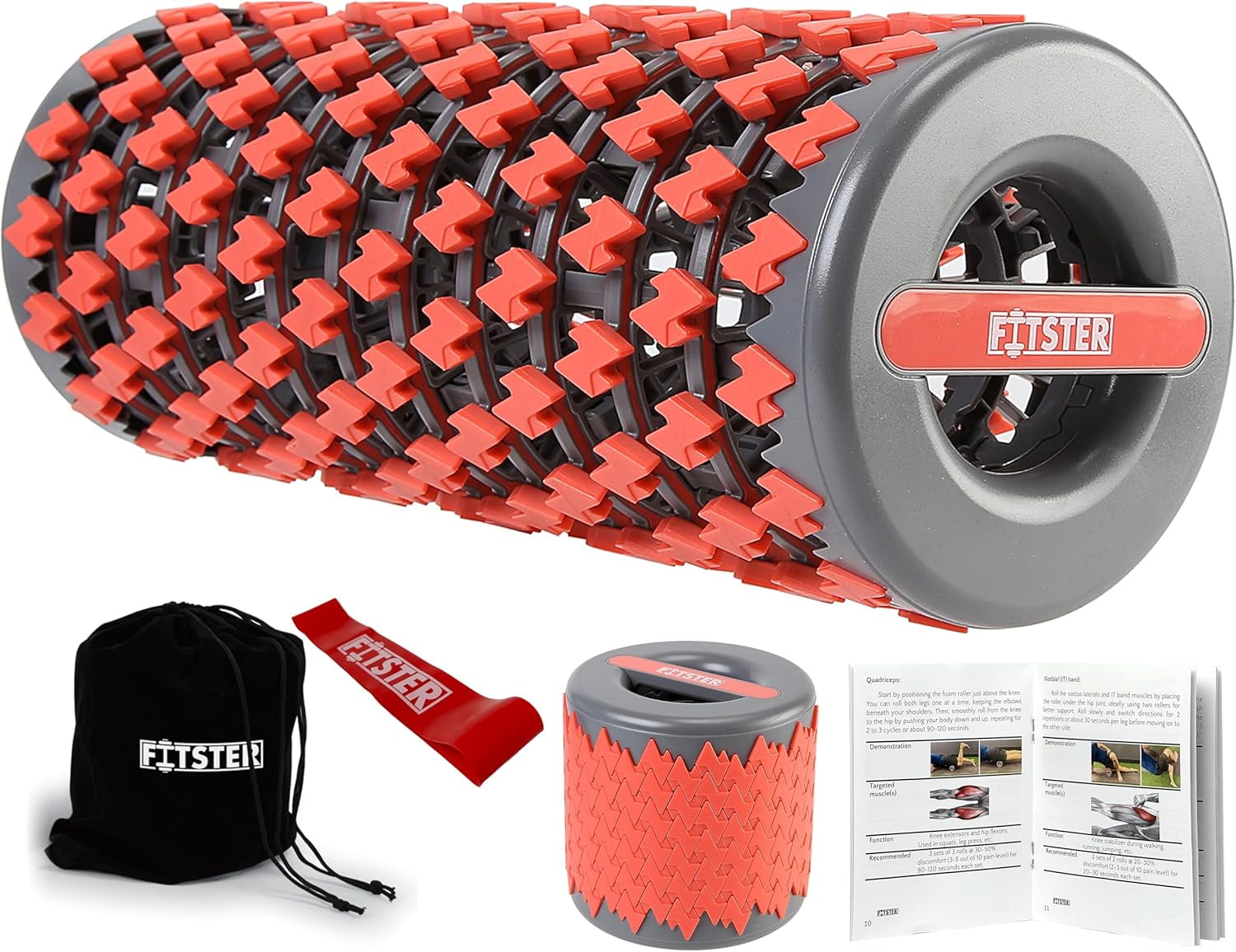Collapsible Foam Roller for Exercise and Recovery (13 Inches), Easily ...
