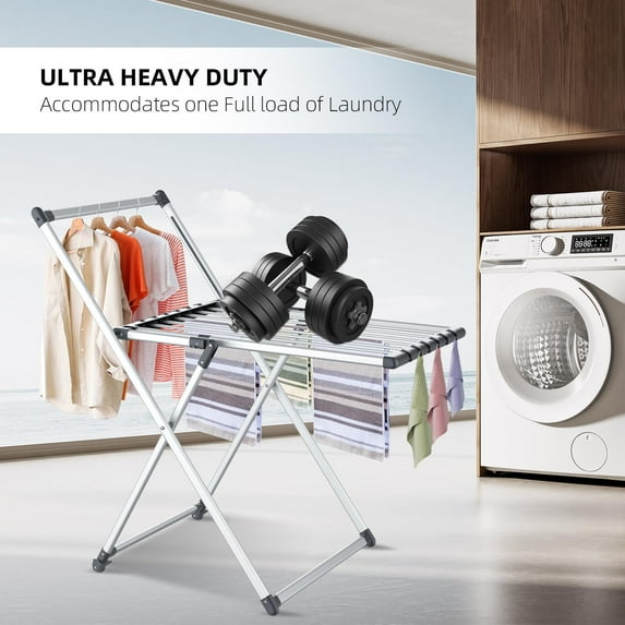 Collapsible Foldable Clothes Drying Rack, Laundry Rack with 10 Sock ...