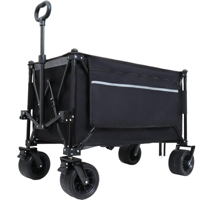Collapsible Foldable Extended Wagon,480lbs Weight Capacity, Heavy Duty ...