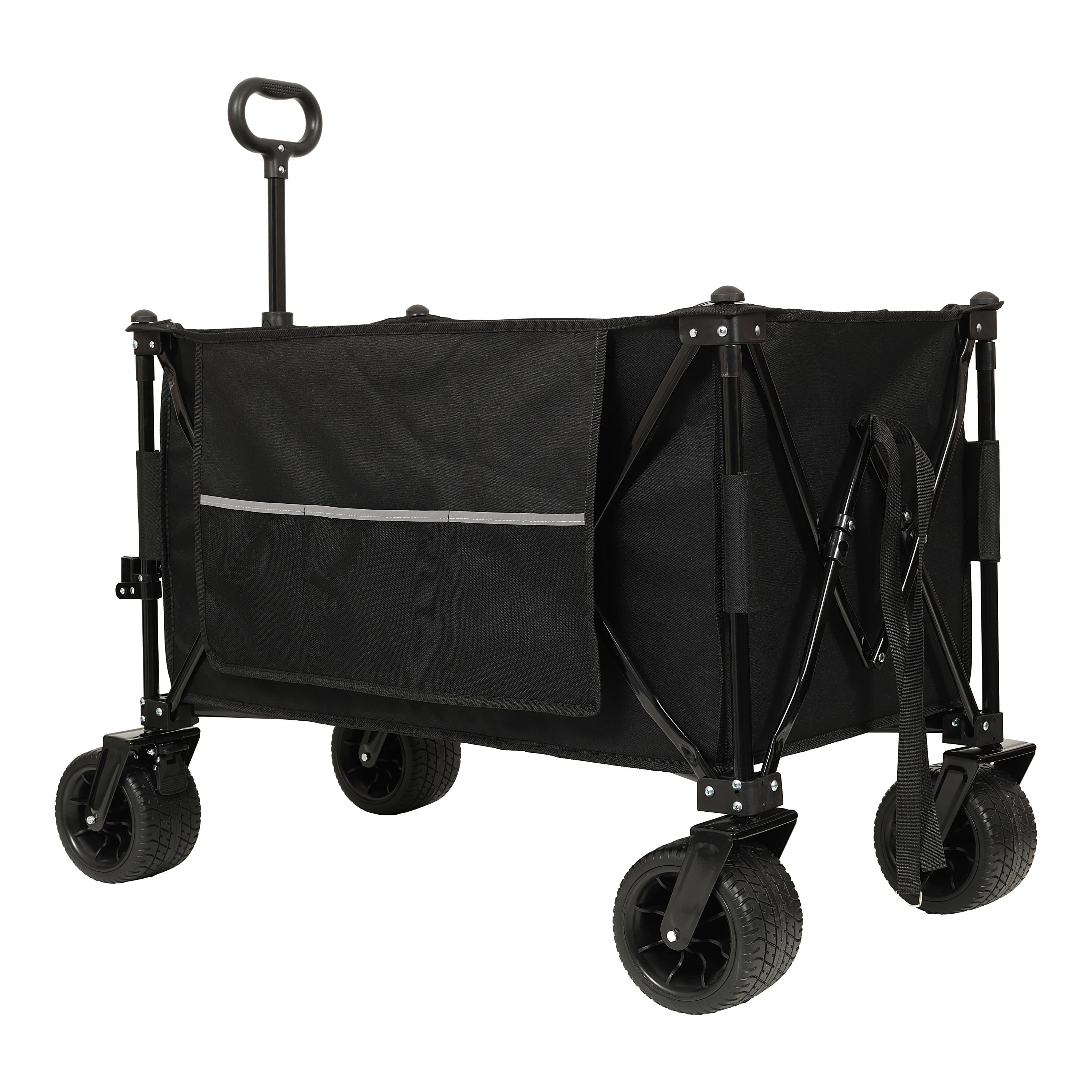 Collapsible Foldable Extended Wagon,480lbs Weight Capacity, Heavy Duty ...