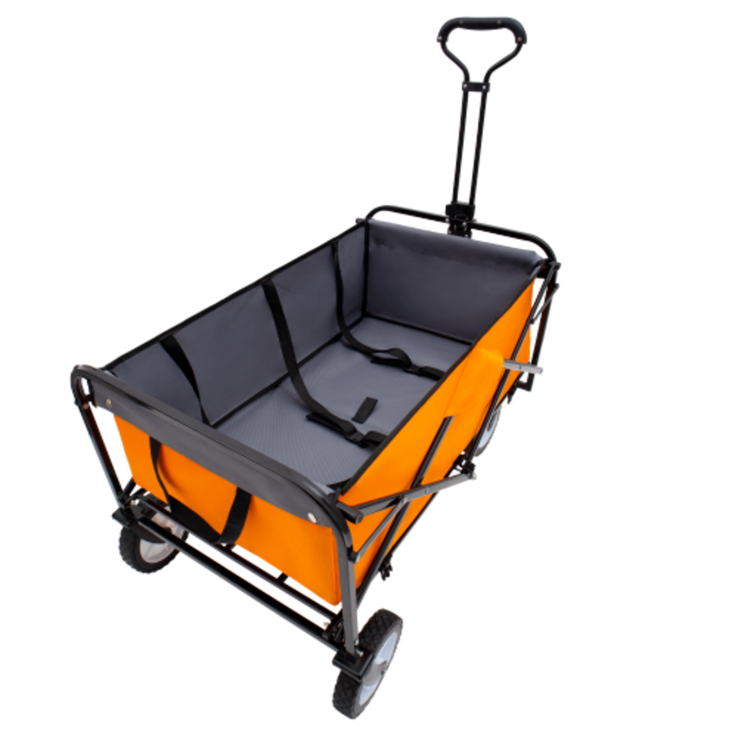 Collapsible Foldable With Strapping System Beach Utility Wagon Grocery ...