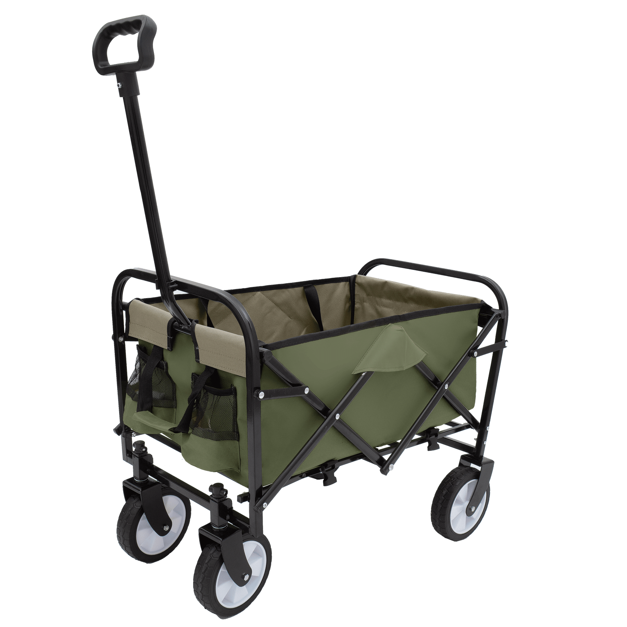 Collapsible Foldable Wagon Cart with strapping system, Beach Wagon ...