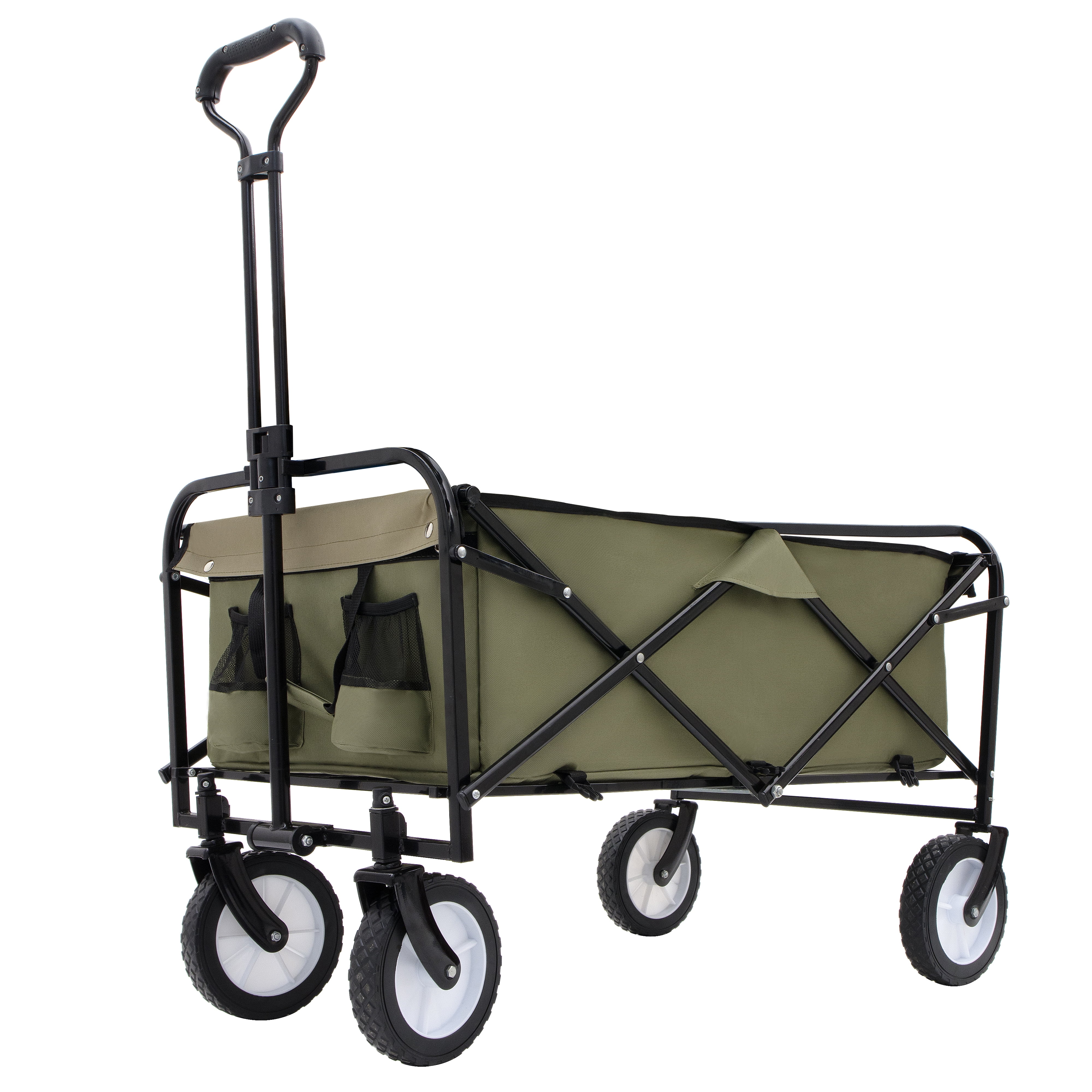 Collapsible Foldable Wagon Cart with strapping system Beach Wagon ...