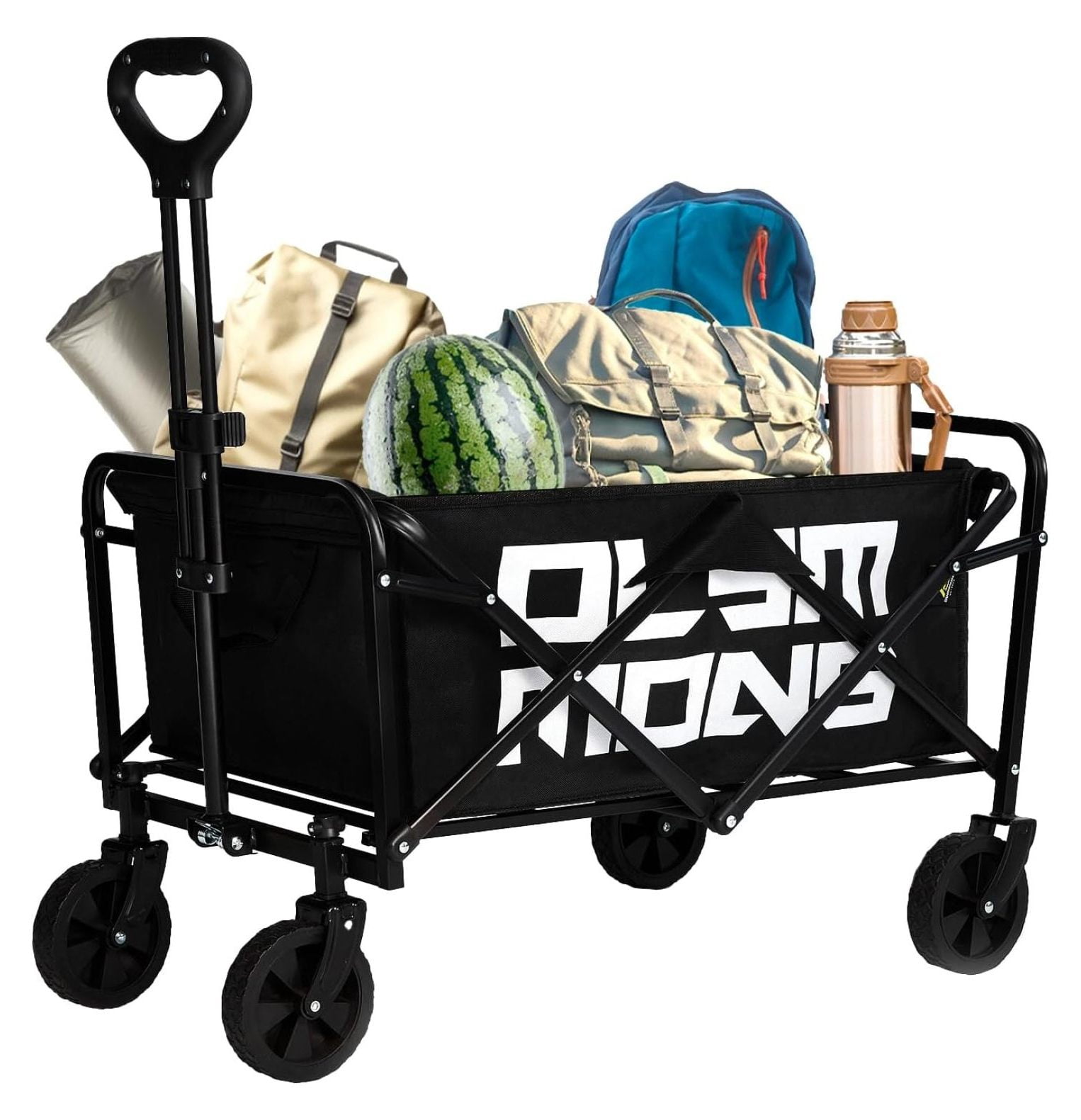 Collapsible Foldable Wagon Carts 260lbs Weight Capacity Heavy Duty ...