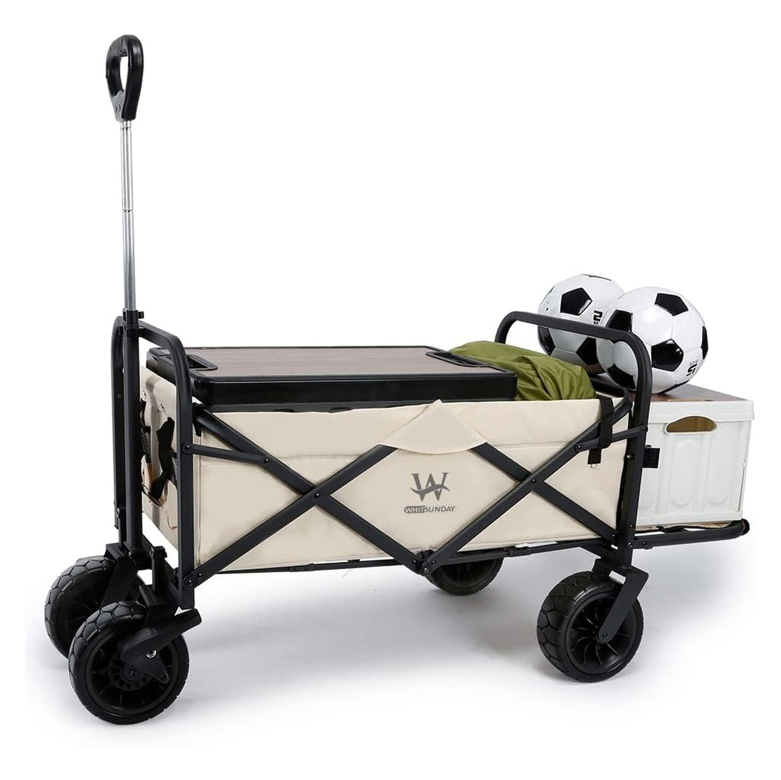 Collapsible Folding Garden Outdoor Park Utility Wagon Picnic Camping ...