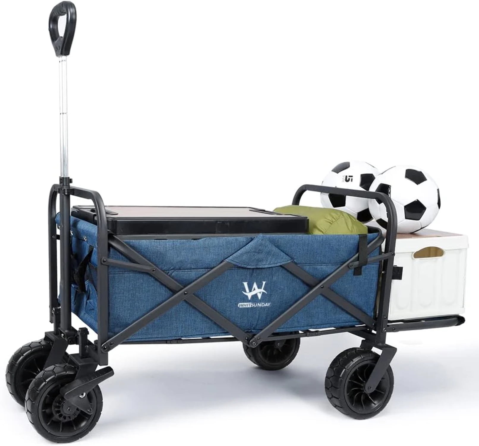 Collapsible Folding Garden Outdoor Park Utility Wagon - Walmart.com