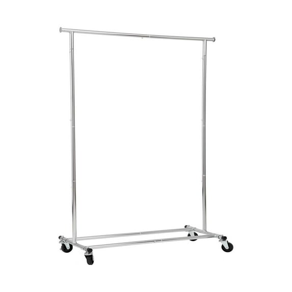 Collapsible/Folding Rolling Clothing/ Garment Rack Salesman's Rack ...