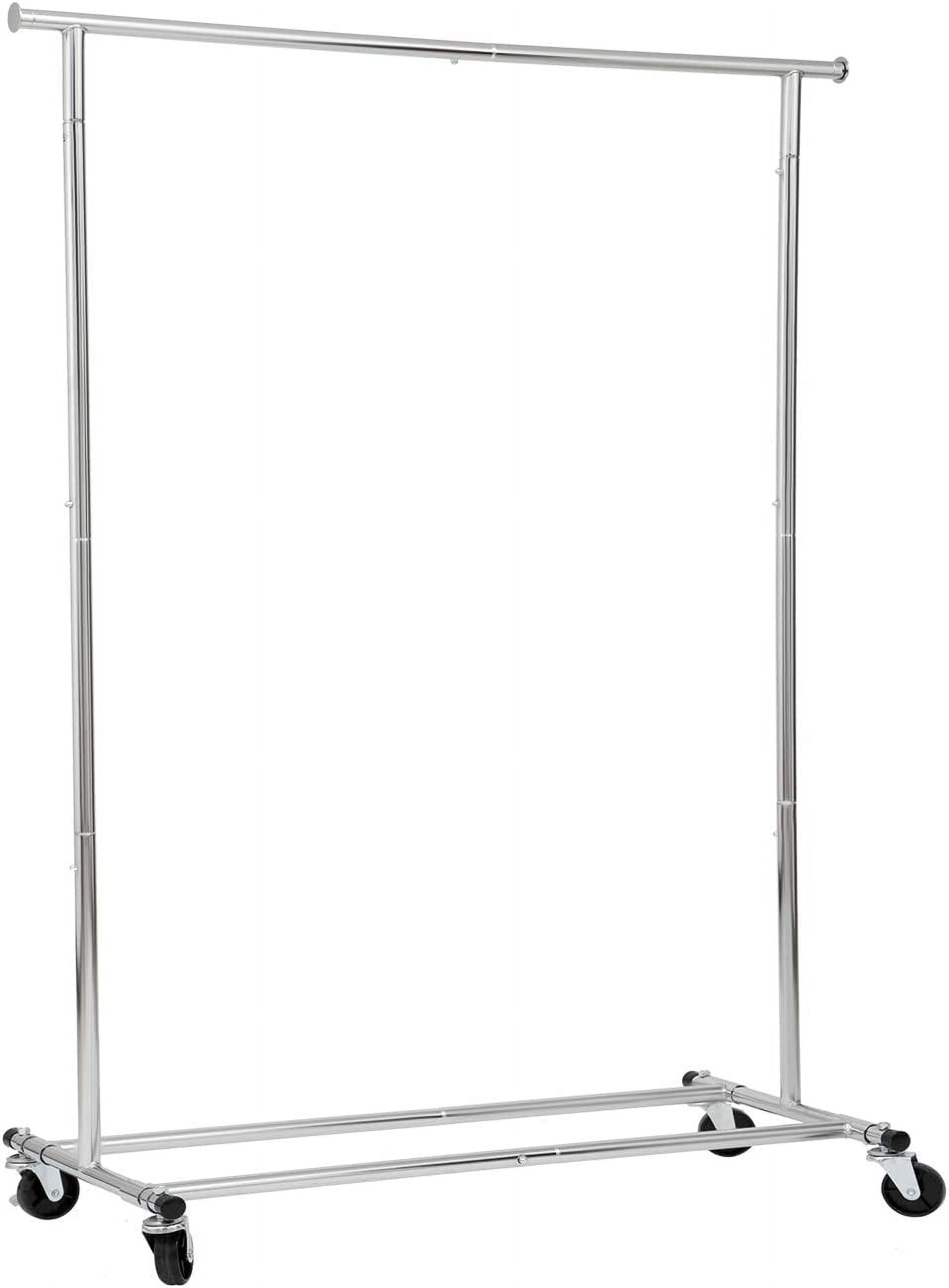 Collapsible/Folding Rolling Clothing/ Garment Rack Salesman's Rack ...