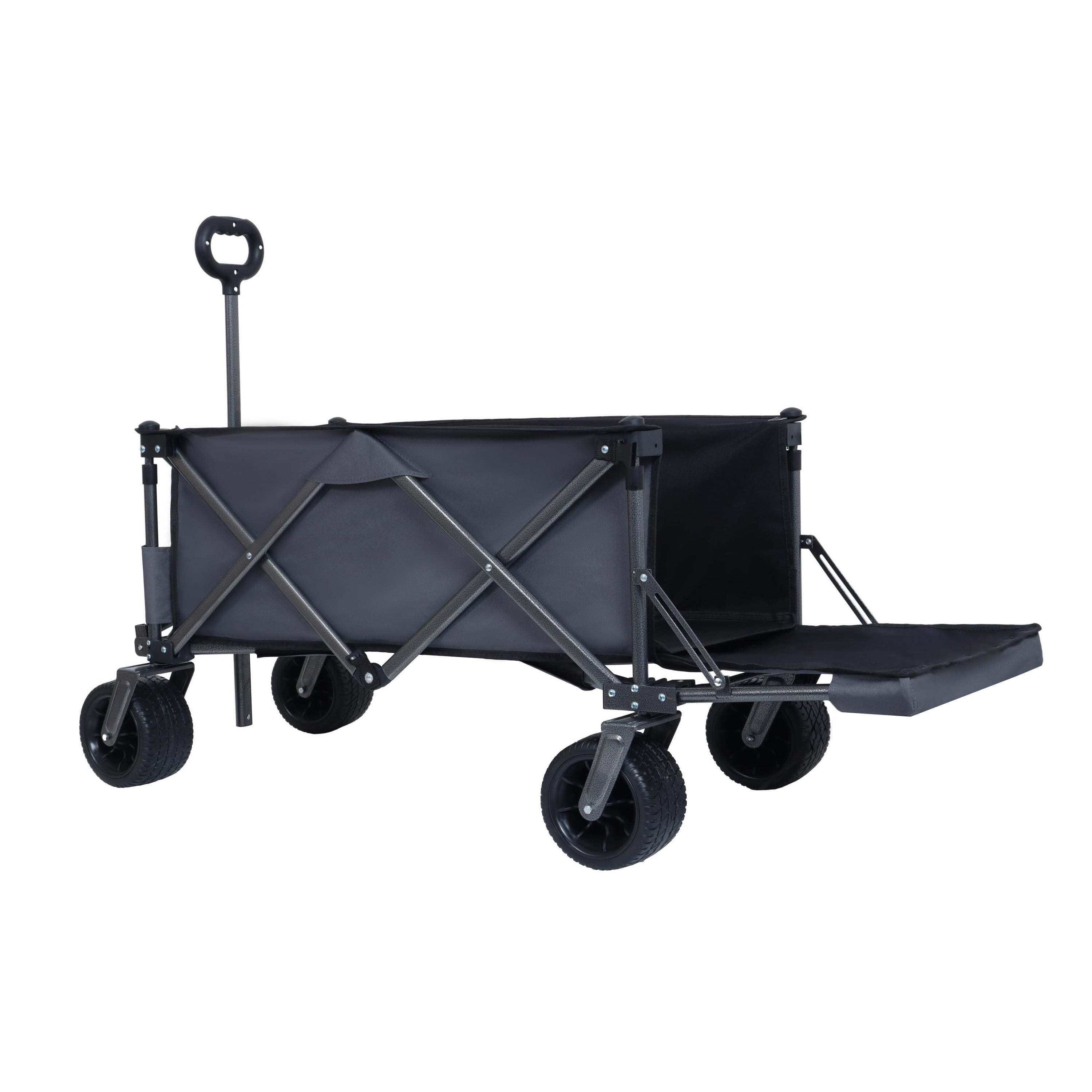 Collapsible Folding Wagon 300L,49" Extra Long Collapsible Wagon with ...