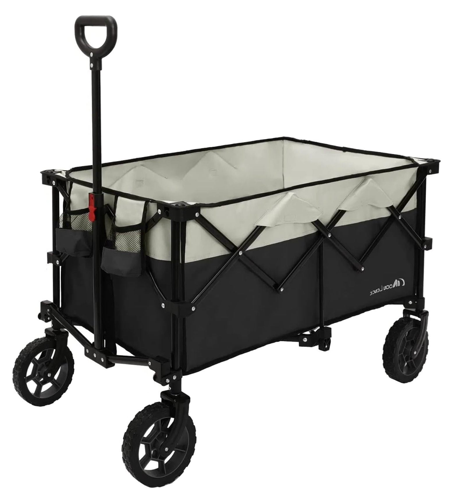 Collapsible Folding Wagon Cart Heavy Duty Folding Garden Portable Hand ...