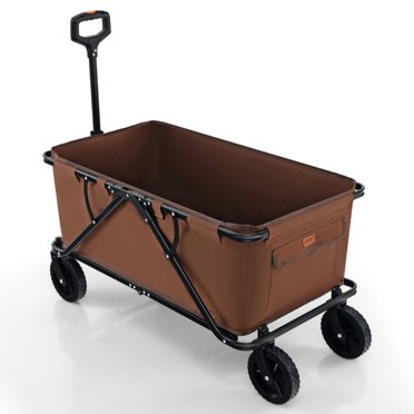 Whitsunday Moko Compact Folding Wagon Cart with Aluminum Table Plate ...
