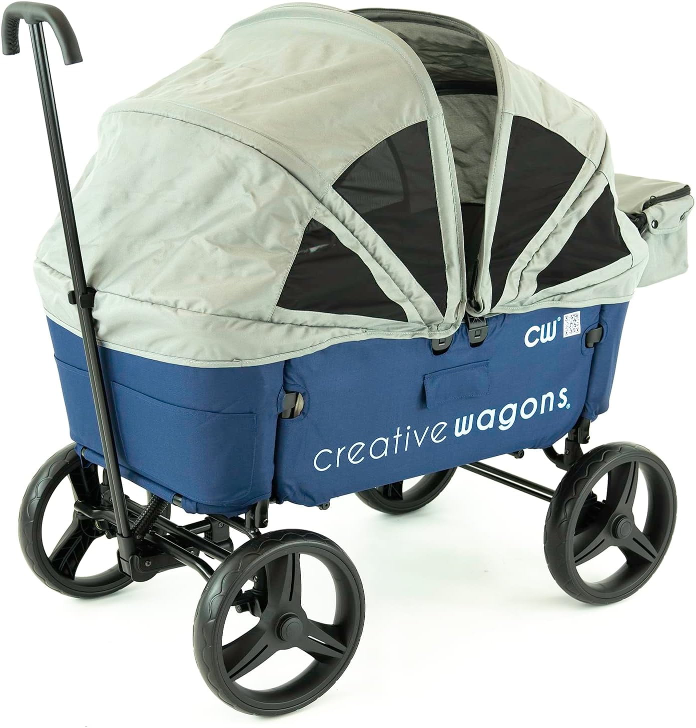 Creative Outdoor Stroller Wagon with Canopy for Kids Push Pull Folding ...