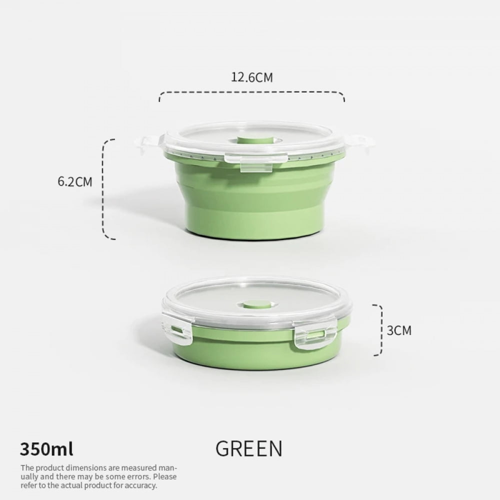 Collapsible Food Storage Containers Foldable Silicone Lunch Containers ...