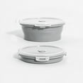 Collapsible Food Storage Containers Round with Lid,Kitchen Stacking ...