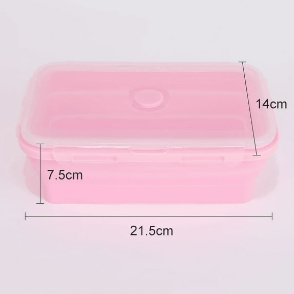 Collapsible Food Storage Containers Silicone Bowls with Lids-Perfect ...