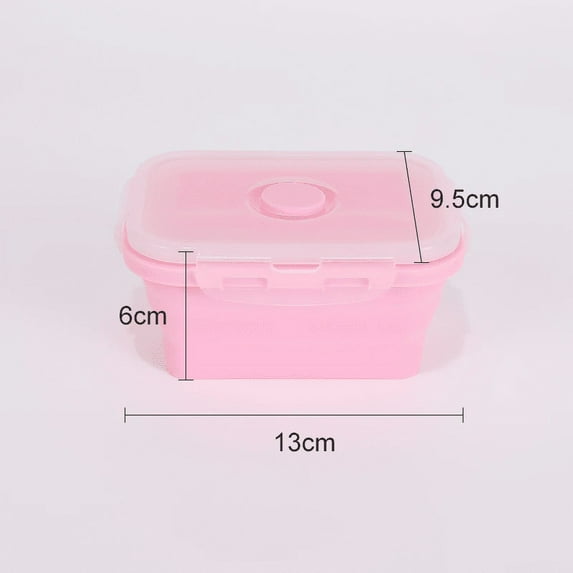 Collapsible Food Storage Containers Silicone Bowls with Lids-Perfect ...