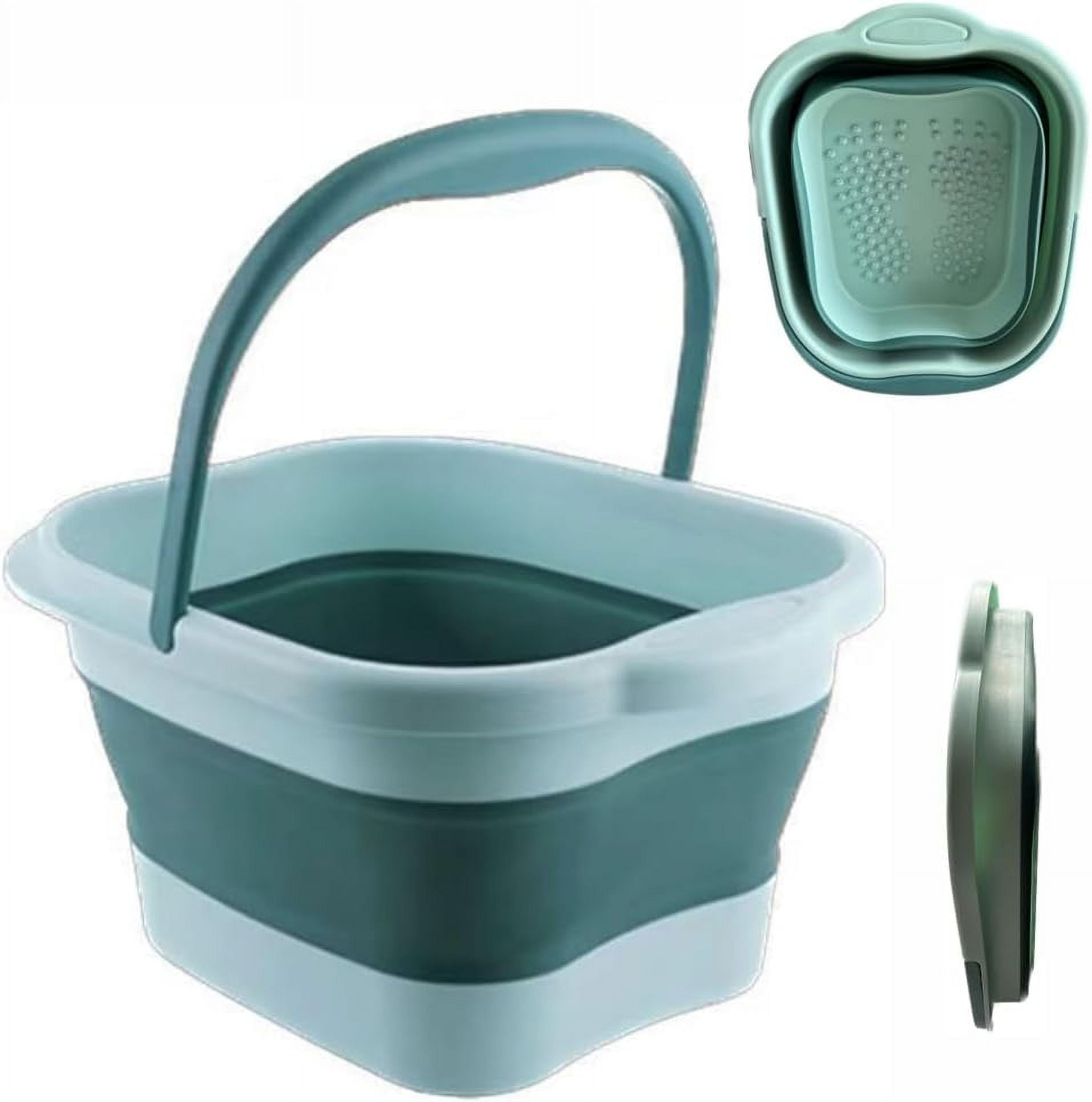 Collapsible Foot Bath Basin for Soaking Feet,Foot Soak Tub,Plastic Foot ...