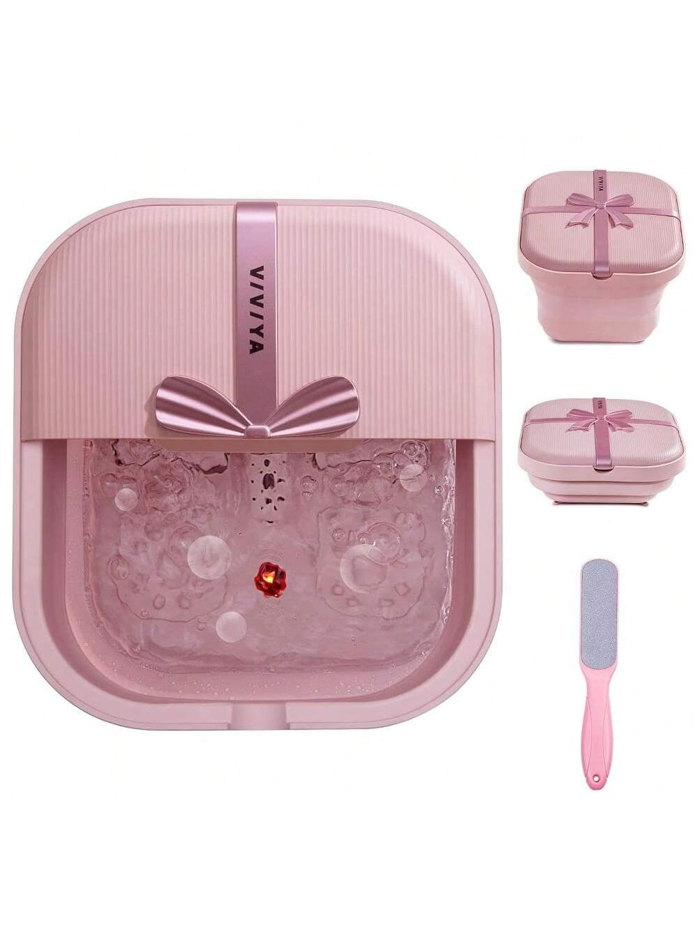 Collapsible Foot Bath Spa With Heat And Massage Rollers, Foldable Foot ...