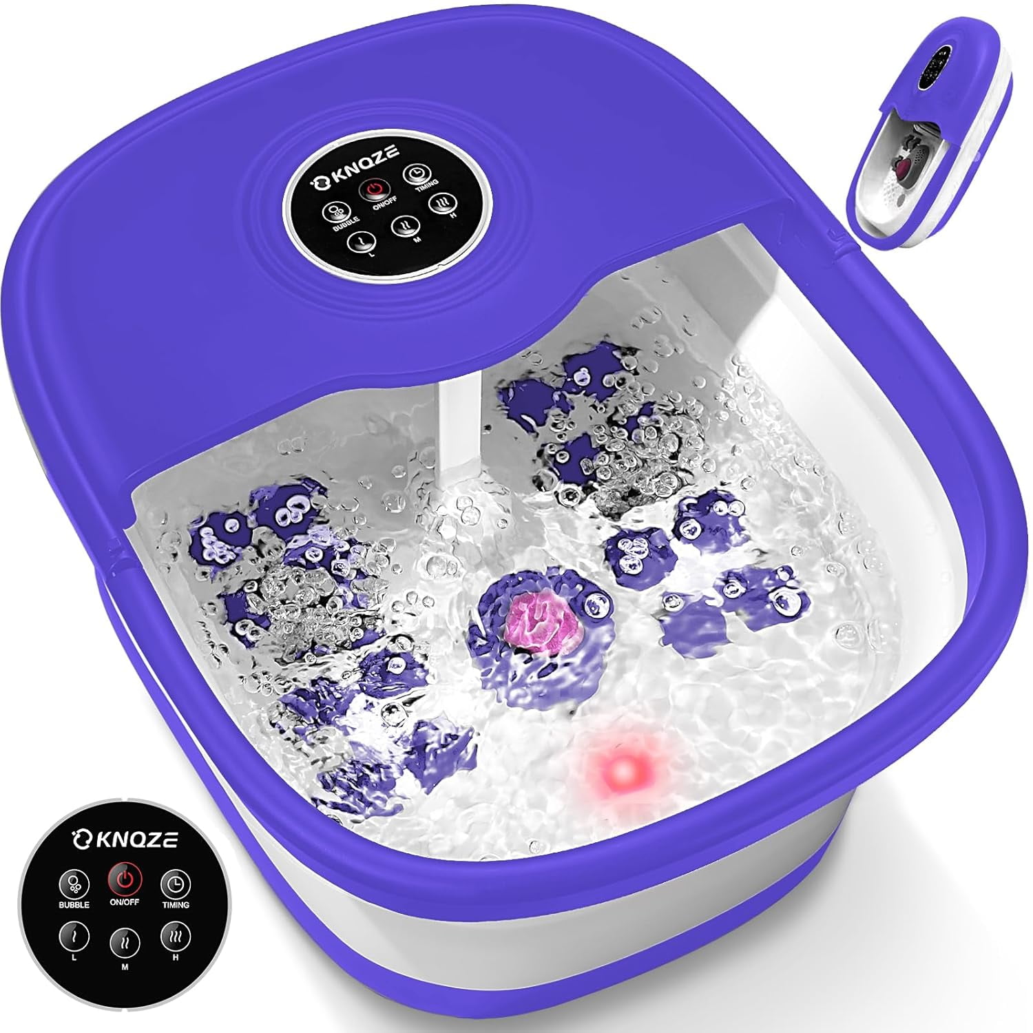 Collapsible Foot Spa Bath with Heat, Remote Control, Temperature ...