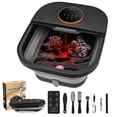 Collapsible Foot Spa with Heat and Massage Rollers,Bubbles, Temperature ...