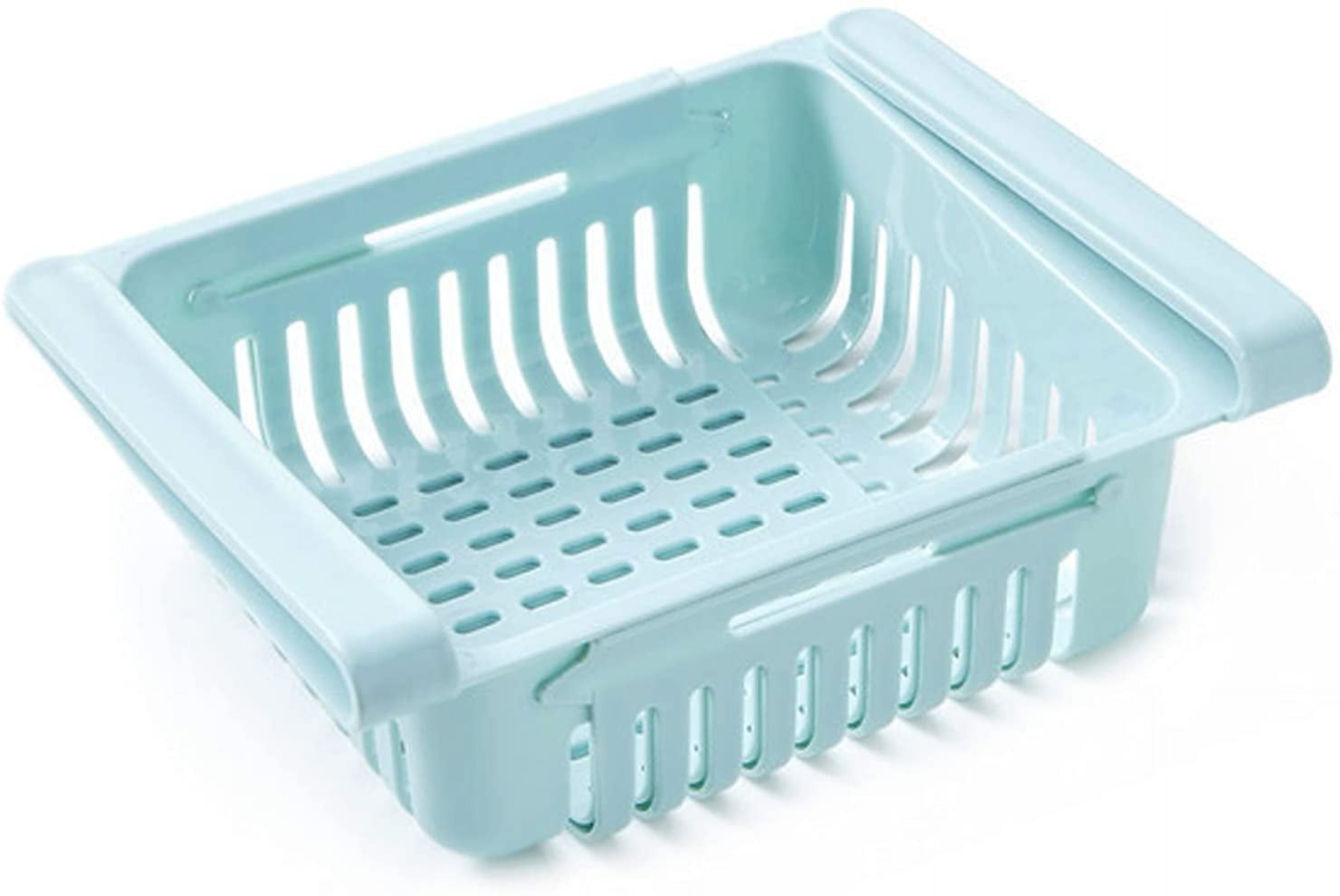 Collapsible Fridge Storage Box With Organizer Drawer, Collapsible ...