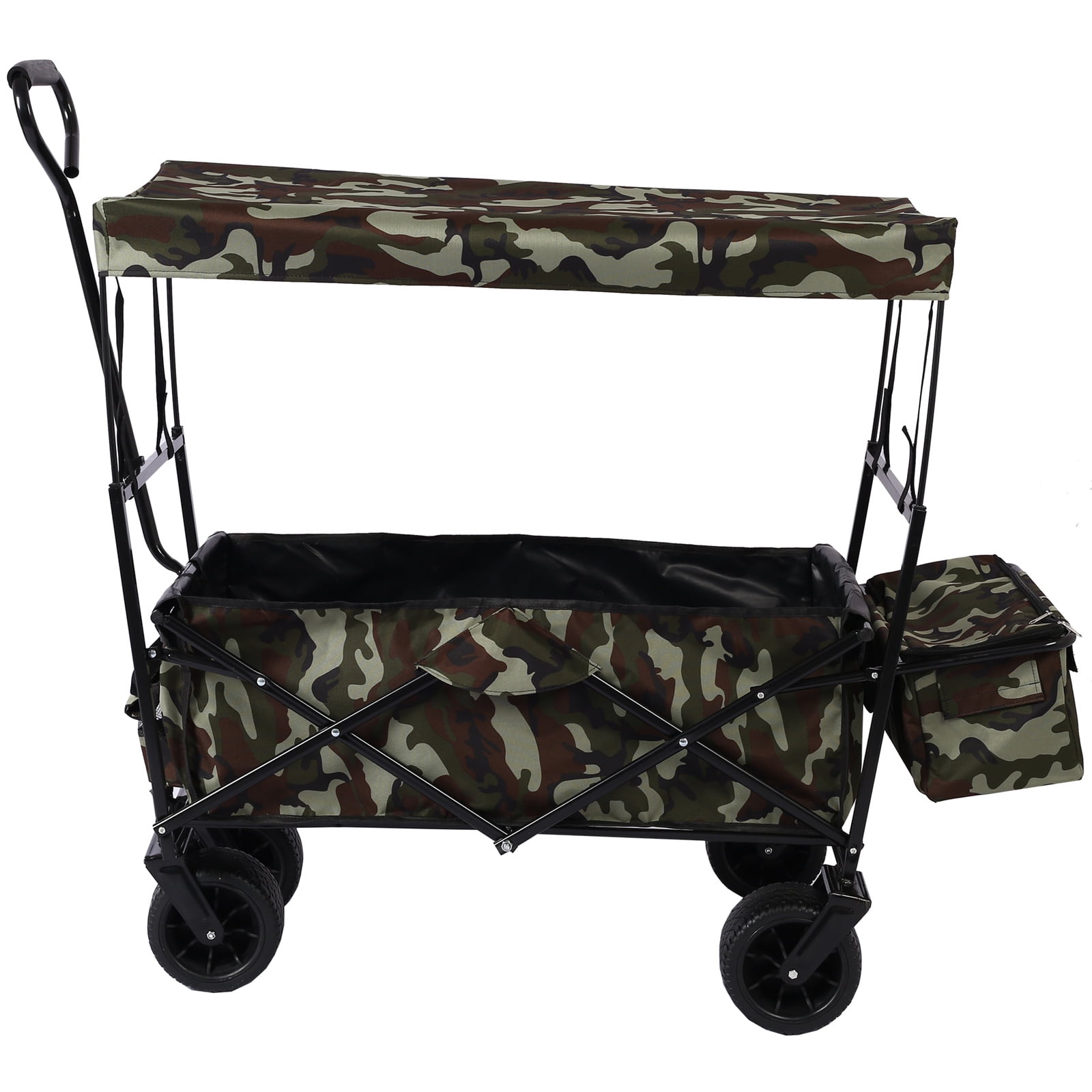 Collapsible Garden Cart with Removable Canopy, Extra Large Folding ...