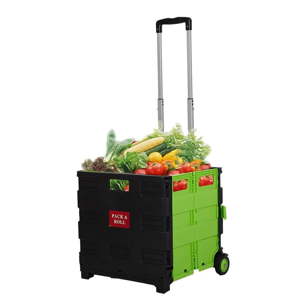 Collapsible Grocery Storage Transit Utility Hand Cart for Daily Use, 77 ...