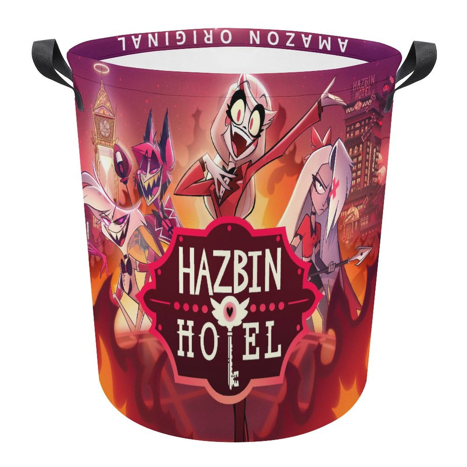 Collapsible Hazbin Hotel Anime Cartoon Laundry Basket Adorable Laundry ...