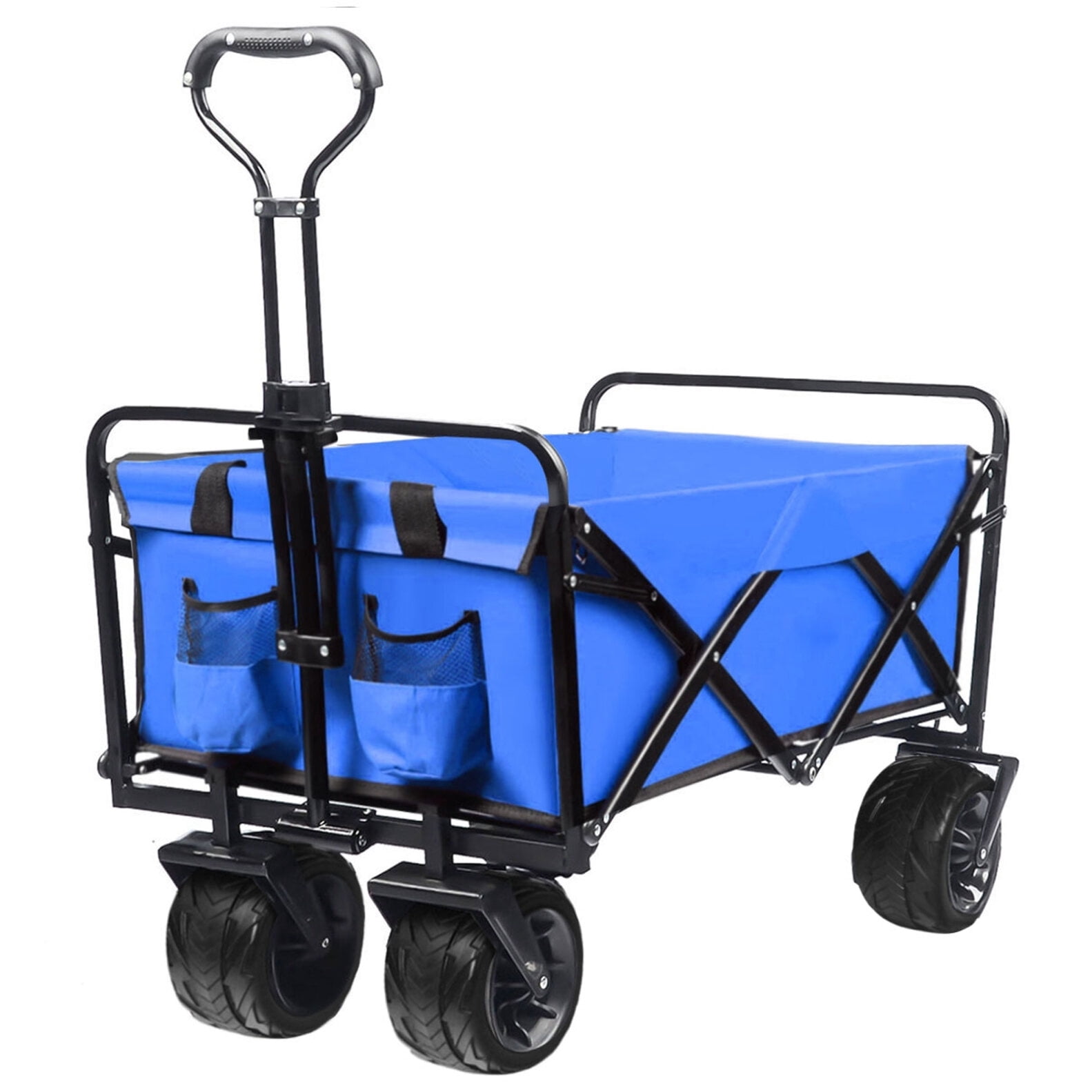 Collapsible Heavy Duty Beach Wagon Cart Outdoor Folding Utility Camping ...