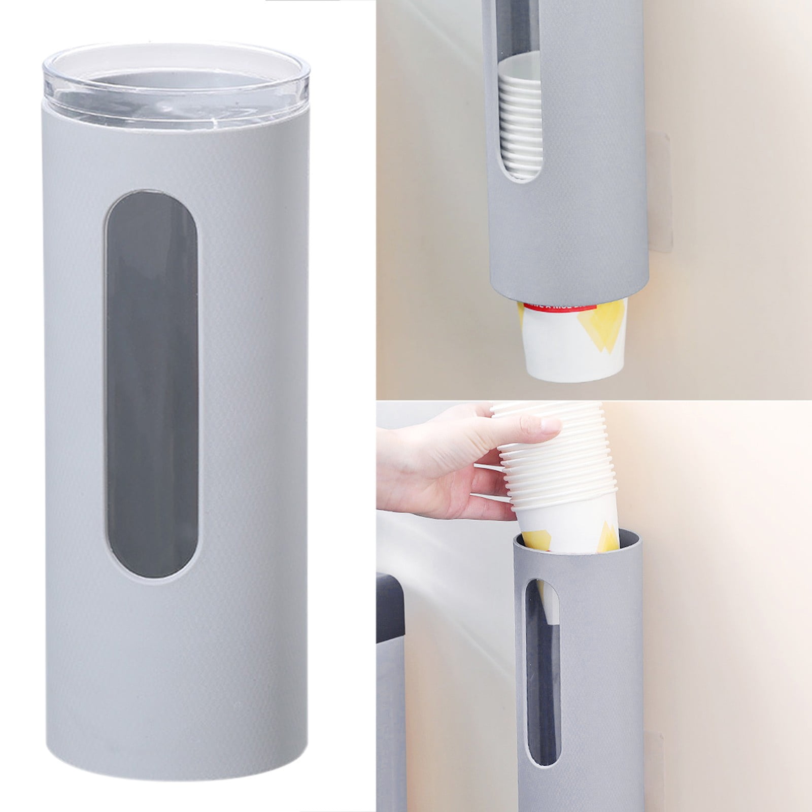 Collapsible Kitchen Items Gray Home Paper Cup Holder Disposable Cup ...