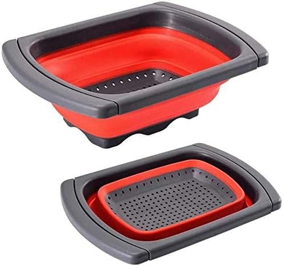 Collapsible Kitchen Strainer, Extendable Handles For Most Sinks ...