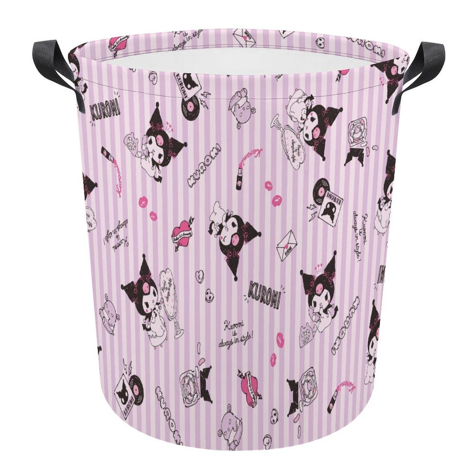 Collapsible Kuromi Anime Cartoon Laundry Basket Adorable Laundry Hamper ...