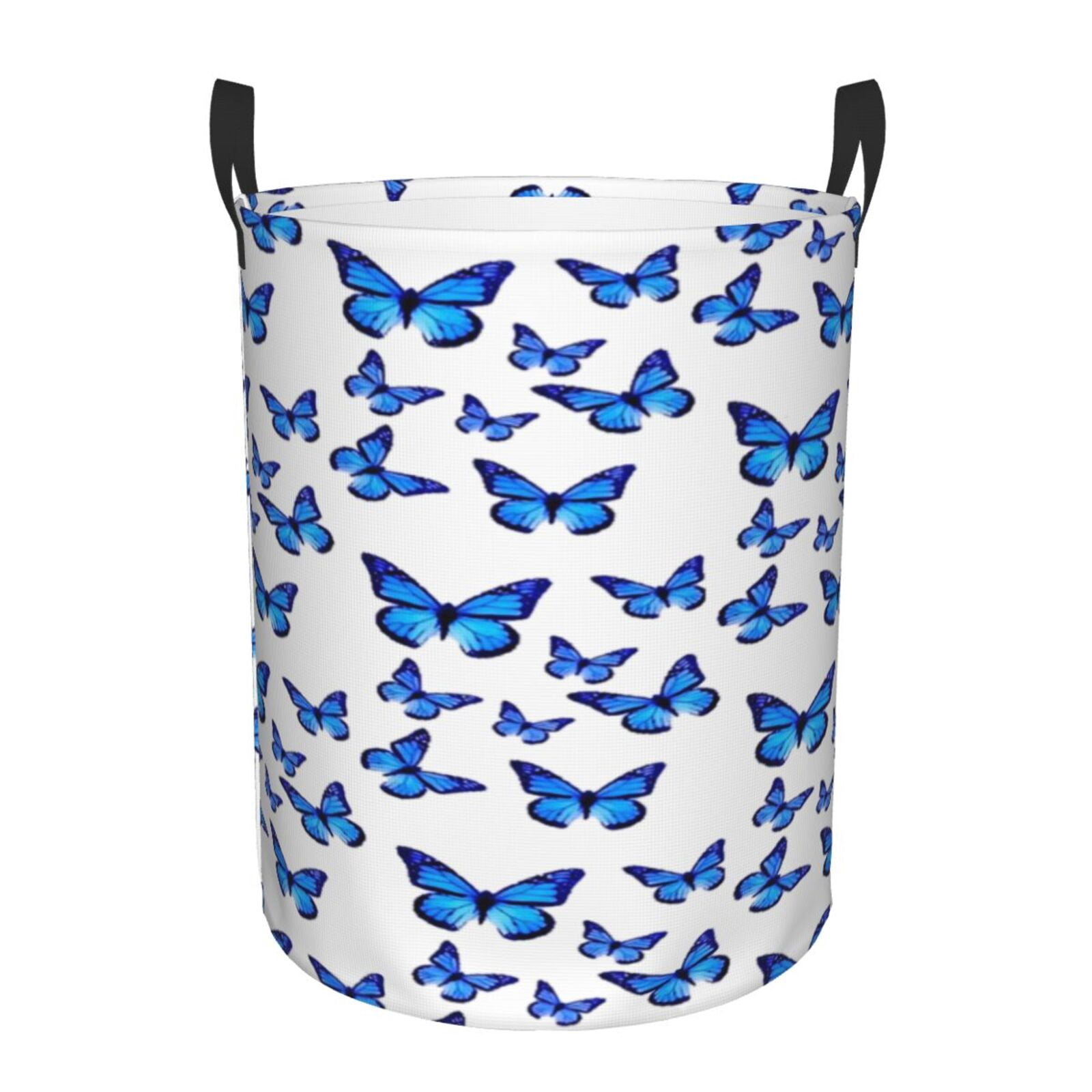 Collapsible Laundry Basket, Cute Floral Printing Waterproof Laundry ...