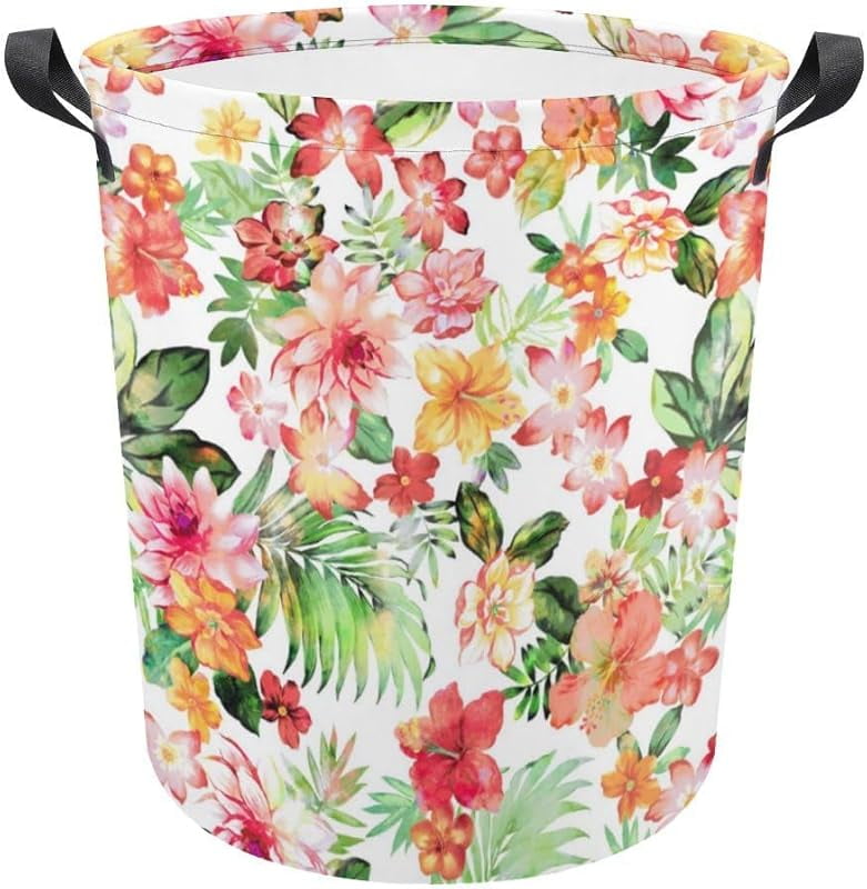 Collapsible Laundry Basket Leopard Print Large Waterproof Laundry Bag ...